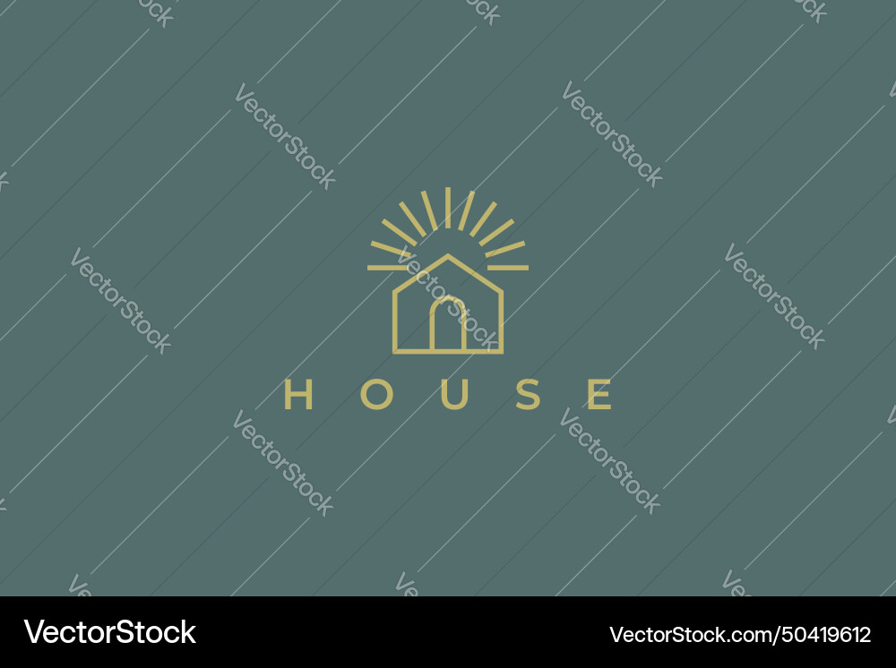 House creative logo architecture Royalty Free Vector Image