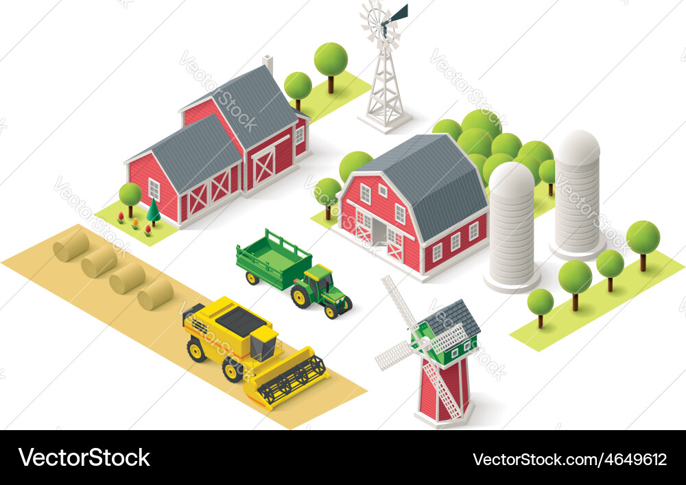Isometric Barn Vector Images (over 1,700)