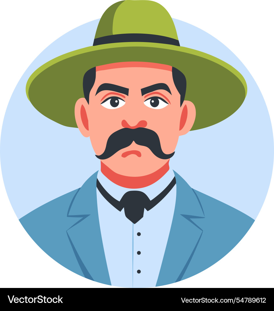 Moustache man Royalty Free Vector Image - VectorStock
