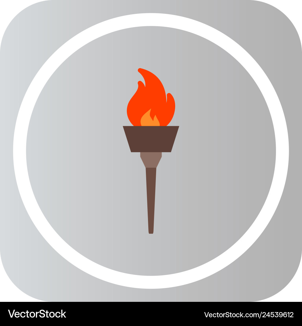 Olympic fire icon Royalty Free Vector Image - VectorStock