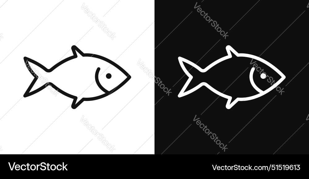 Fish icon Royalty Free Vector Image - VectorStock