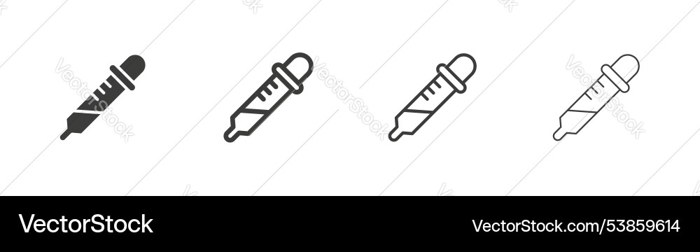 Dropper-Symbol-Set Lizenzfreies Vektorbild - VectorStock