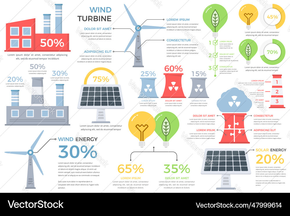 Energy infographics Royalty Free Vector Image - VectorStock