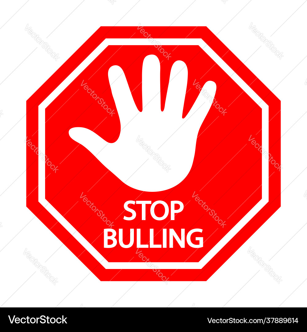 Stop Bullying Hand Sign 1 DTF Transfer No More Bullying Stop Bullying