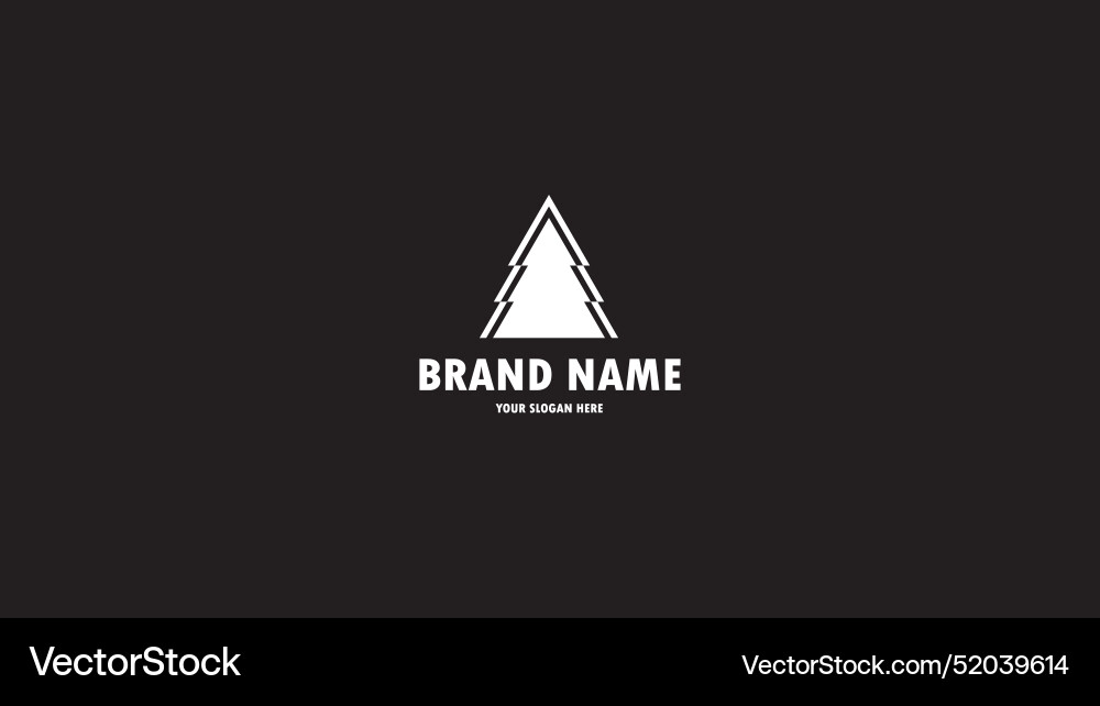 Tree monogram logo design icon suitable Royalty Free Vector