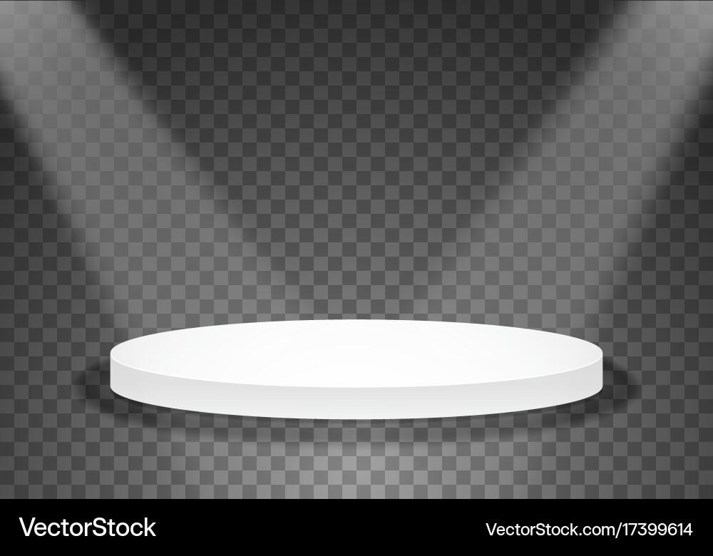 Victory platform template 3d realistic winner Vector Image