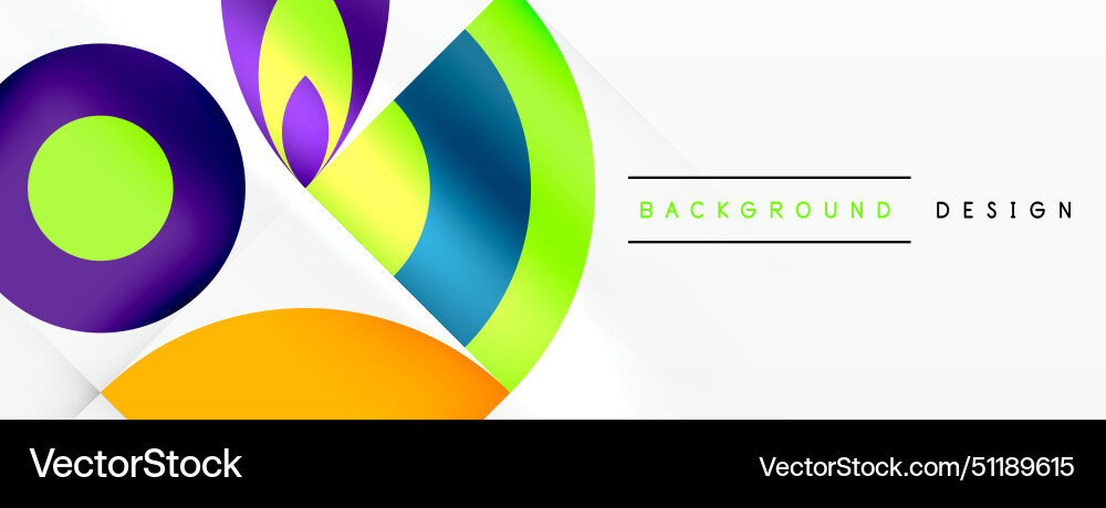 Artistic graphics with colorful circles Royalty Free Vector