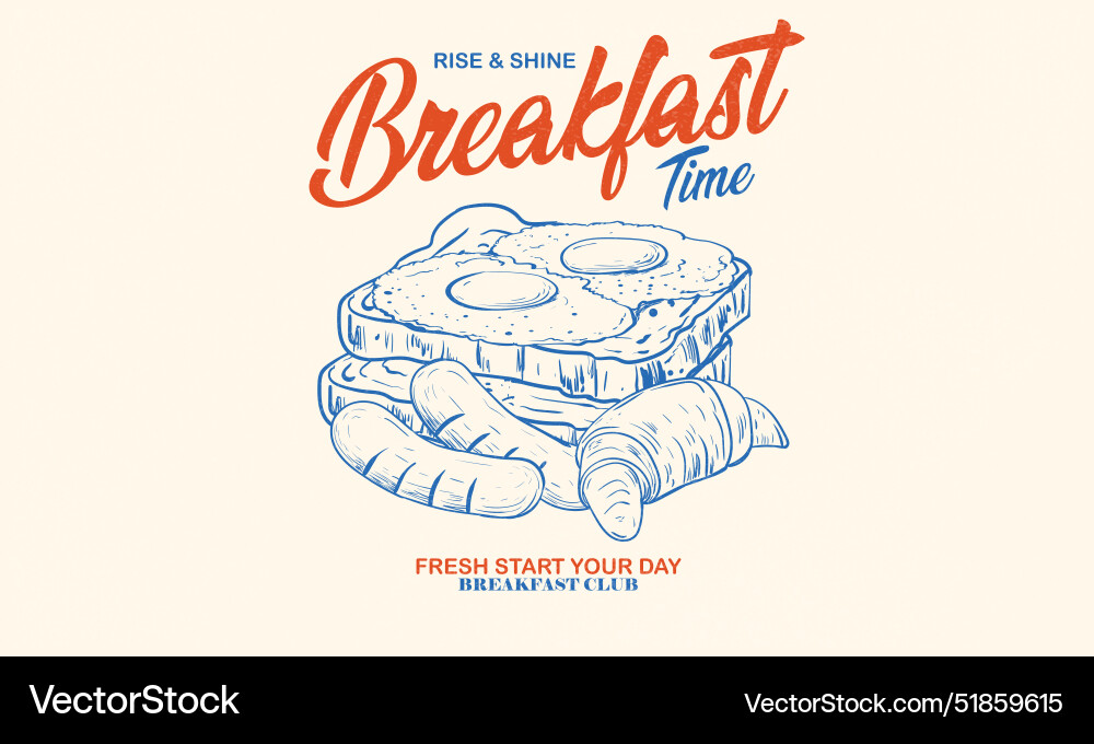 Breakfast time design Royalty Free Vector Image