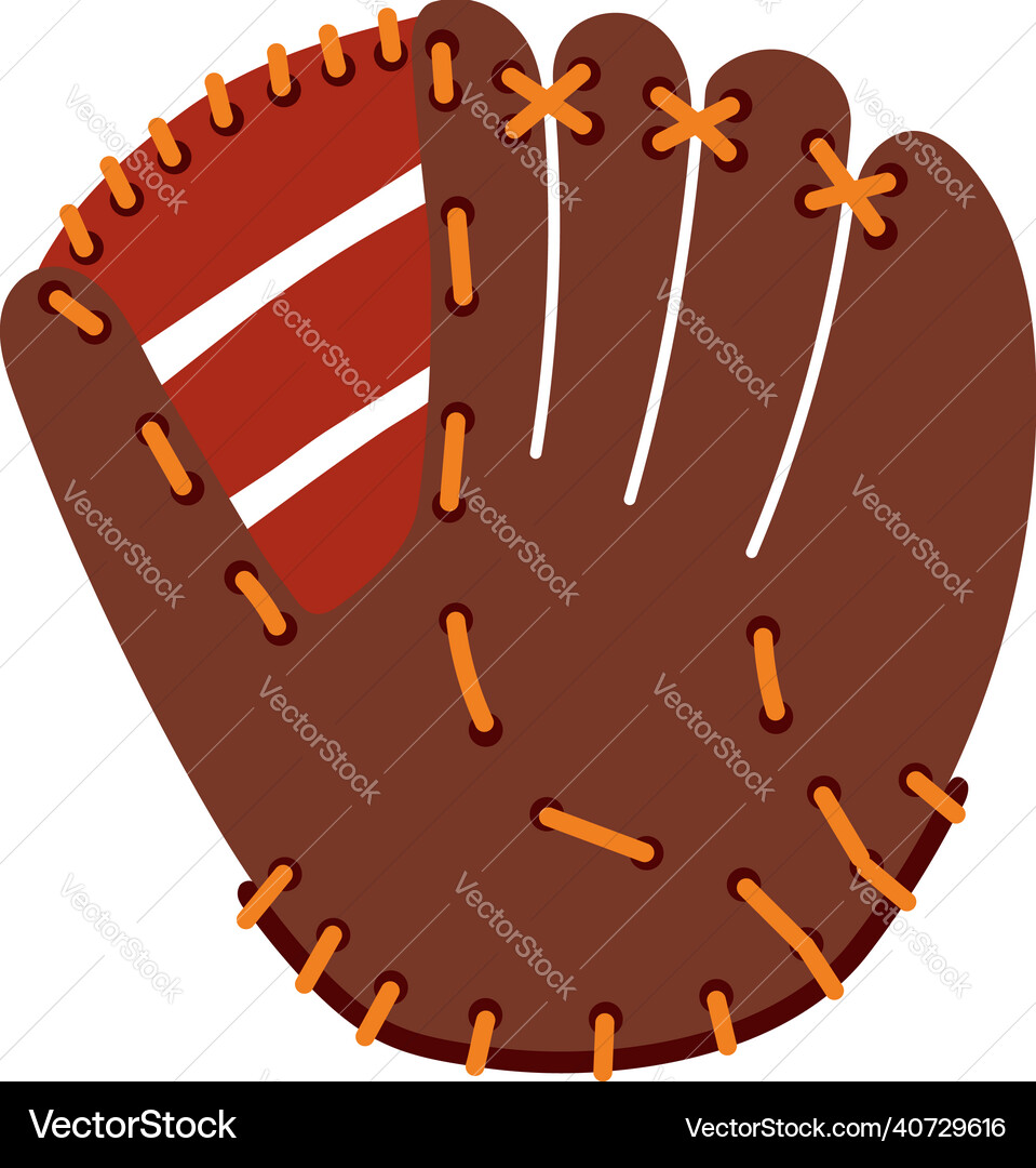 Baseball glove icon Royalty Free Vector Image - VectorStock