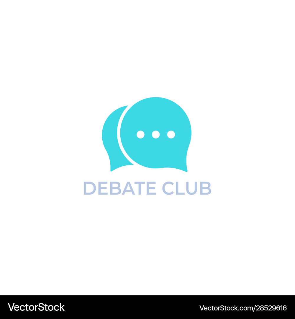 Debate club logo Royalty Free Vector Image - VectorStock