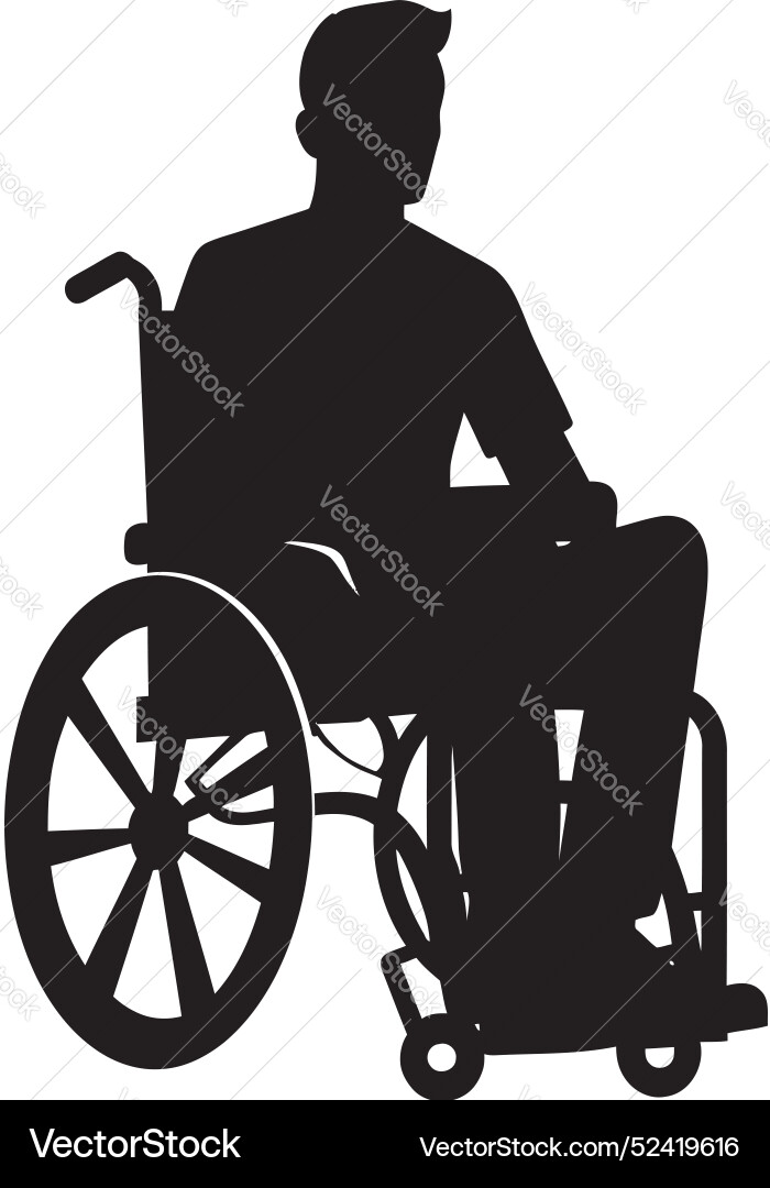 Freedom paths wheelchair emblem equal access Vector Image
