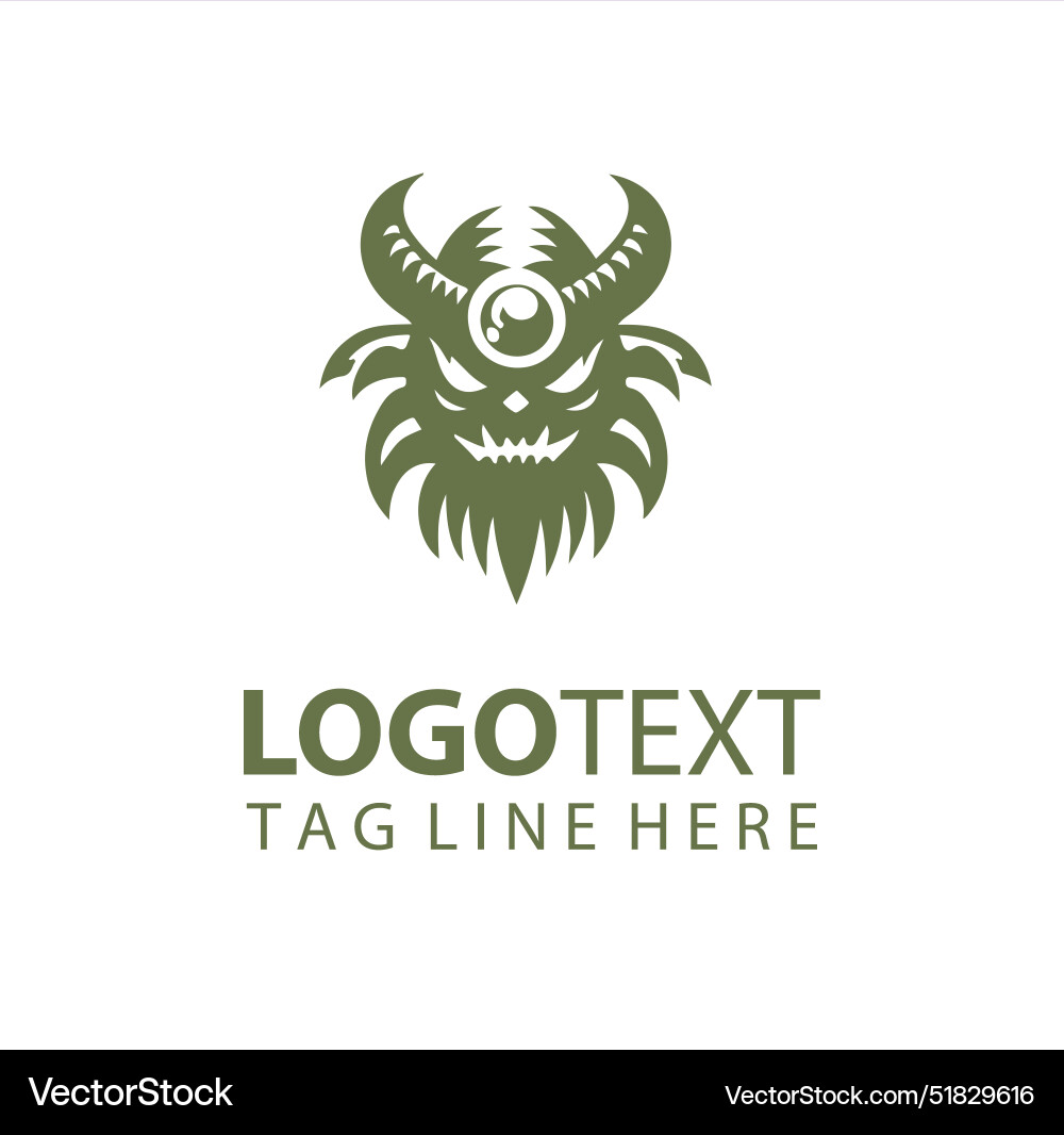 Monster logo Royalty Free Vector Image - VectorStock