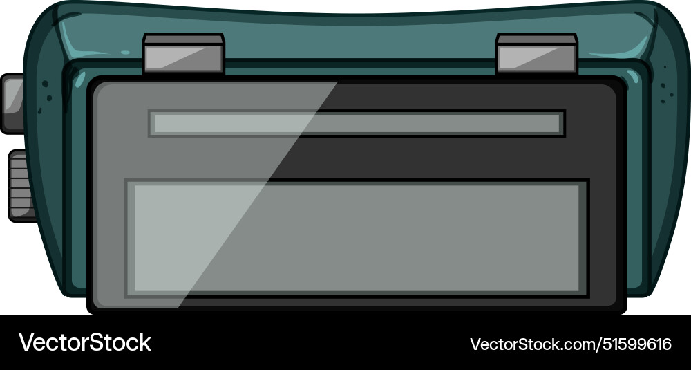 Welder goggles welding cartoon Royalty Free Vector Image