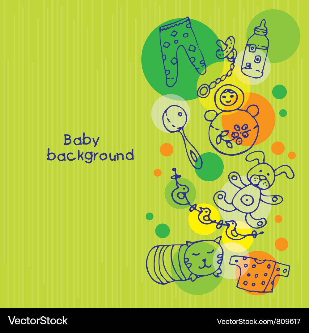 Baby background Royalty Free Vector Image - VectorStock