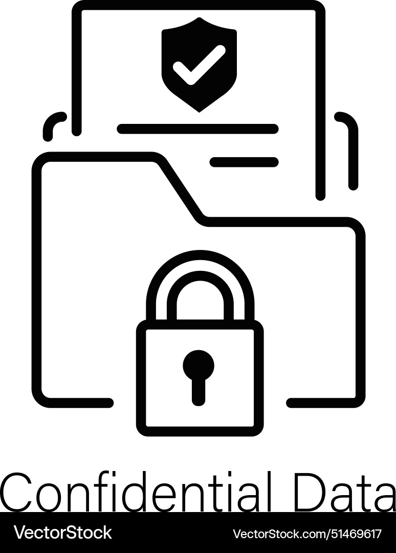 Confidential data Royalty Free Vector Image - VectorStock