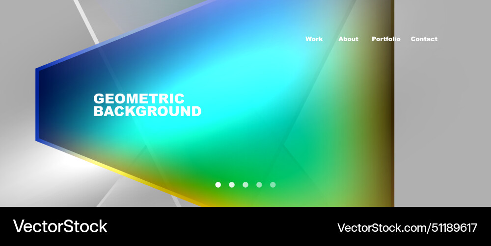 Geometric background with an electric blue Vector Image