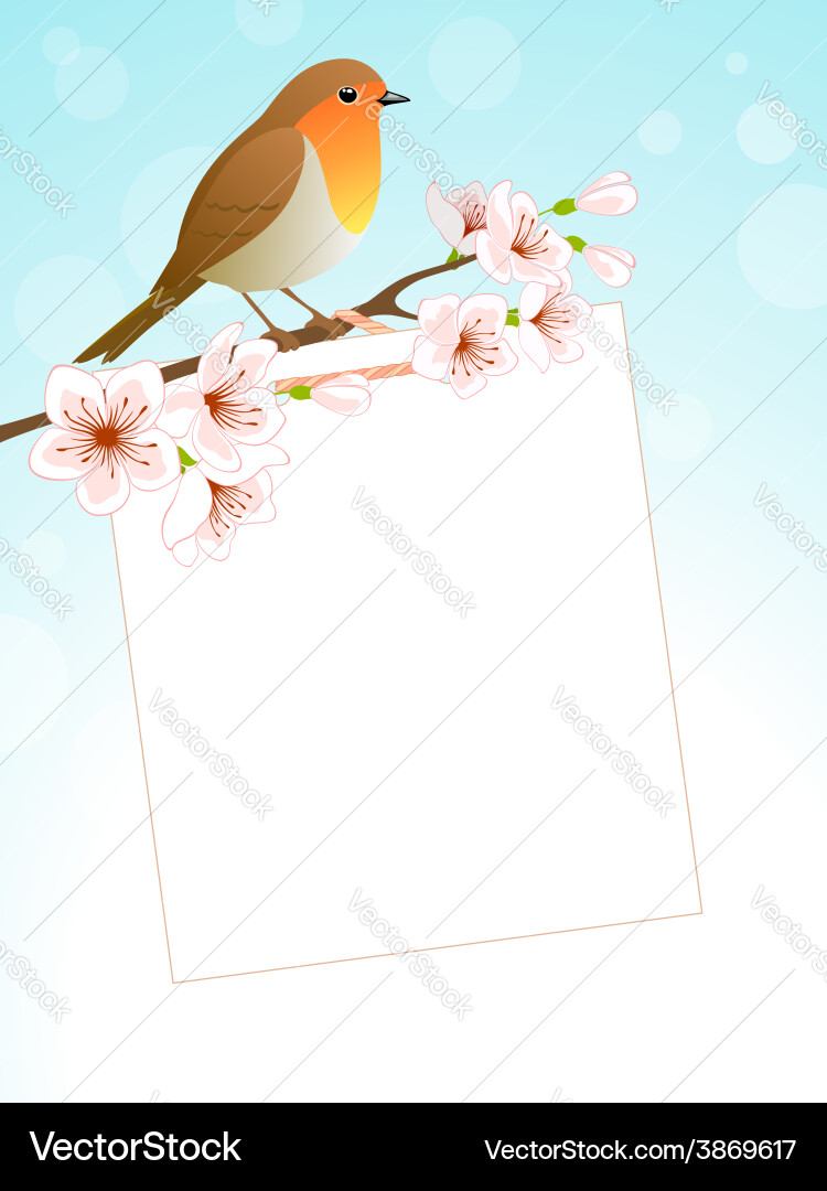 Spring message Royalty Free Vector Image - VectorStock