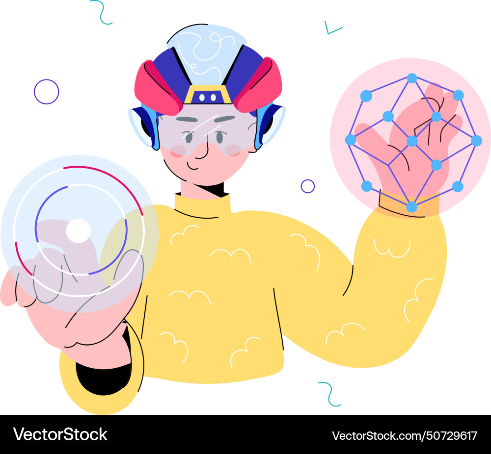 Vr engagement Royalty Free Vector Image - VectorStock