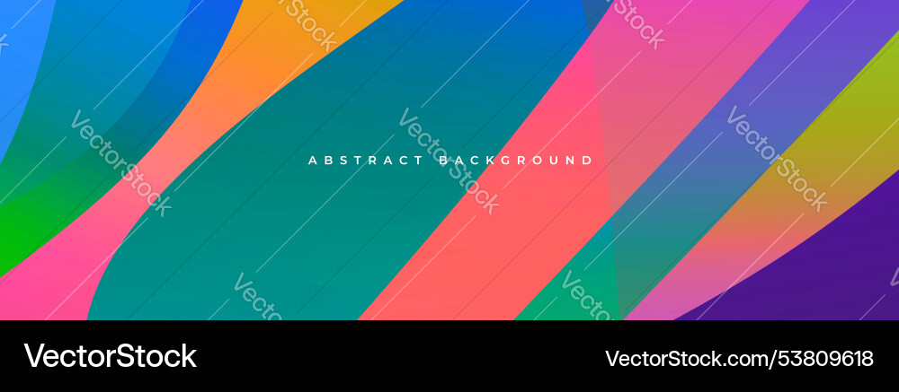 Abstract modern wide banner with vibrant colored Vector Image