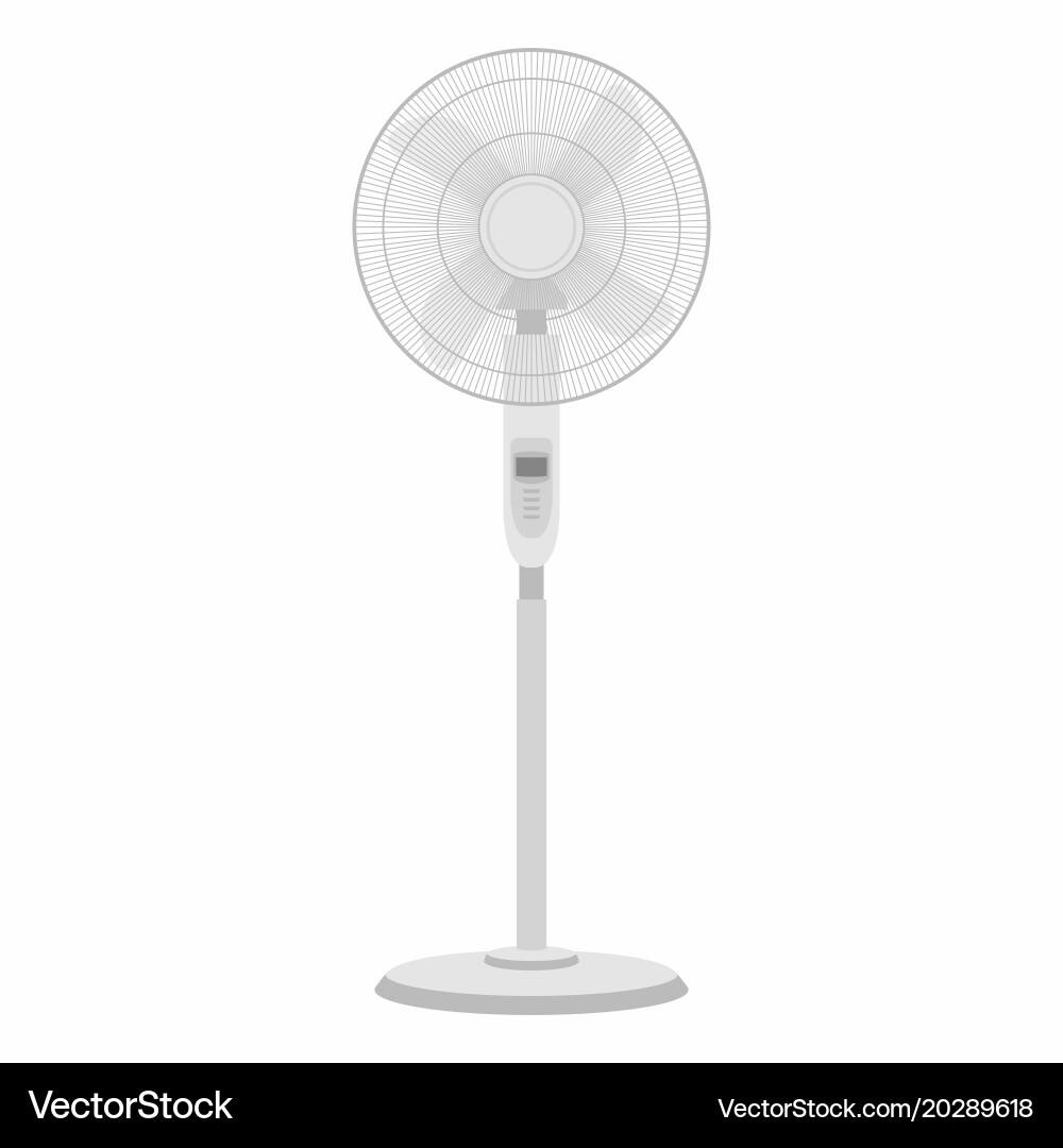 Electric white fan Royalty Free Vector Image - VectorStock
