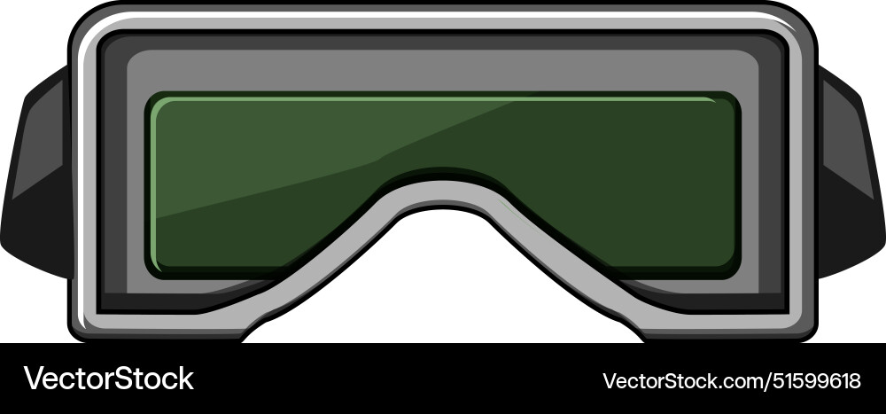Eye goggles welding cartoon Royalty Free Vector Image
