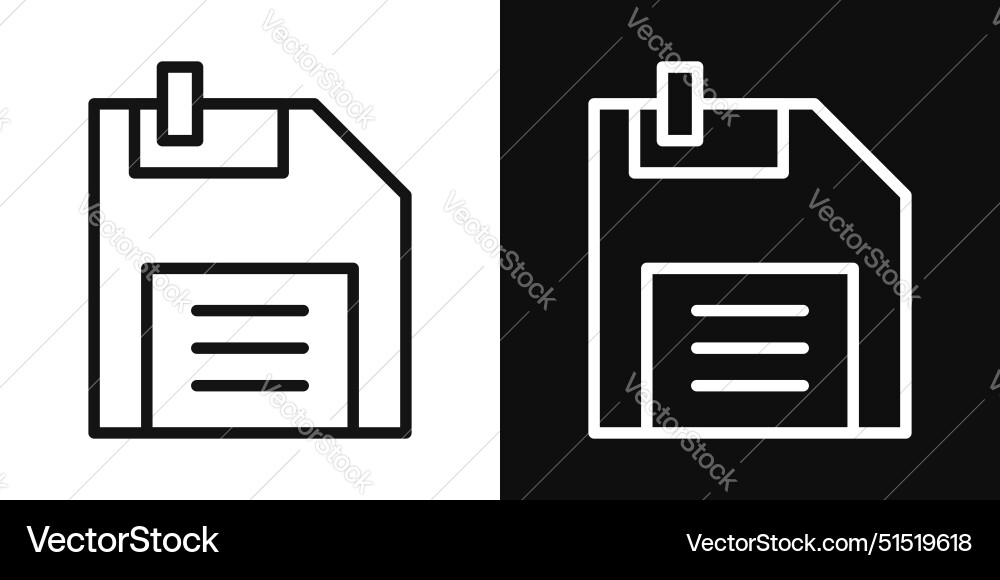 Floppy disk icon Royalty Free Vector Image - VectorStock