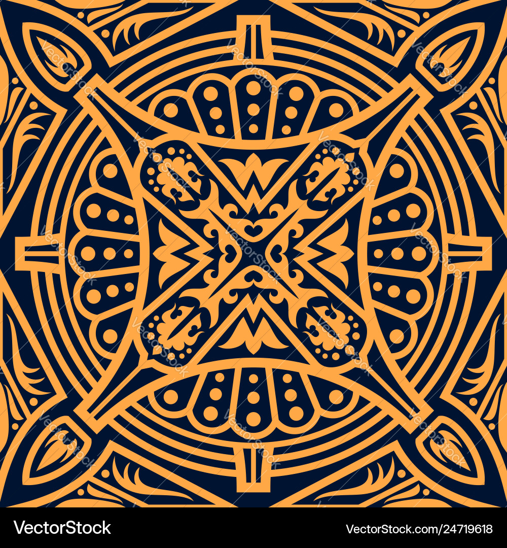 Islamic Floral Seamless Pattern Royalty Free Vector Image