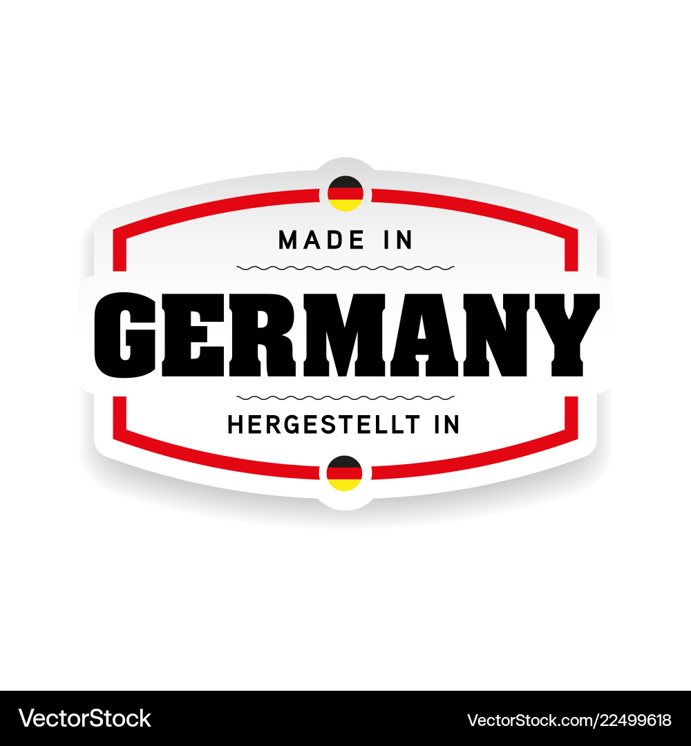 Made in germany label Royalty Free Vector Image