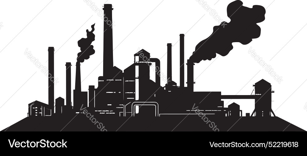 Manufacturing marvel black emblem for factory Vector Image