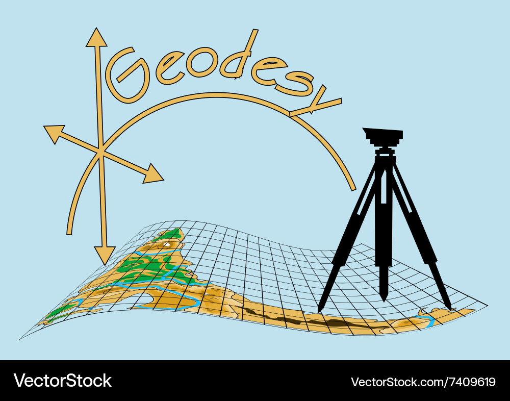 Geodesy Royalty Free Vector Image - VectorStock