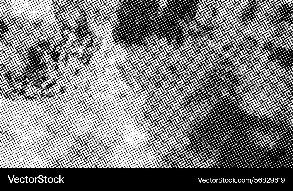 Grunge dotted halftone pattern effect texture Vector Image