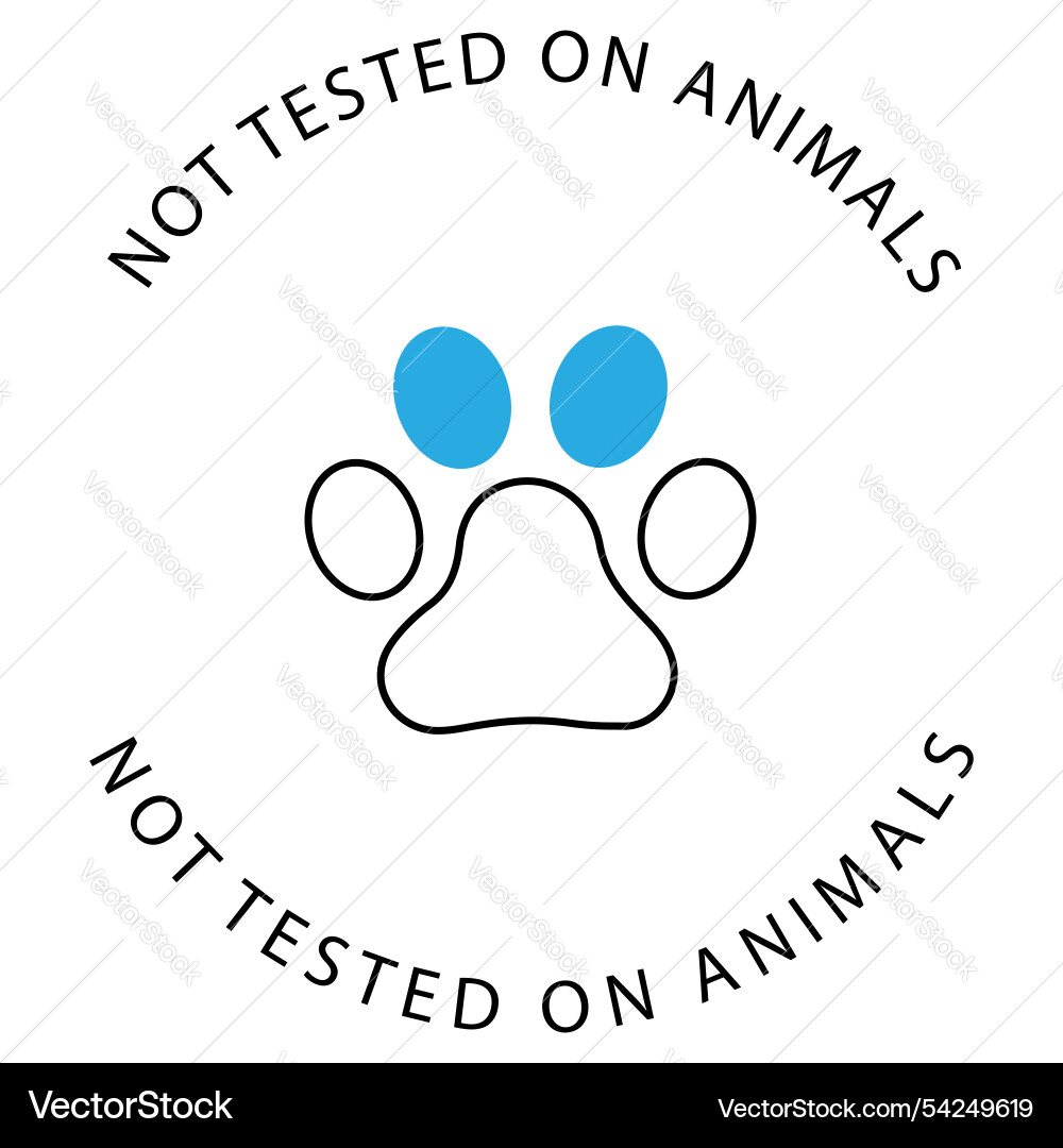 No cruelty animal safe icon design Royalty Free Vector Image