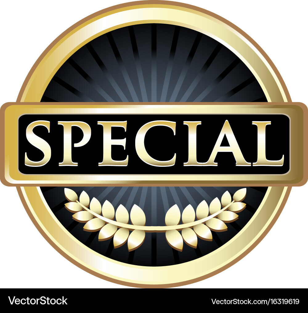 Special gold icon Royalty Free Vector Image - VectorStock