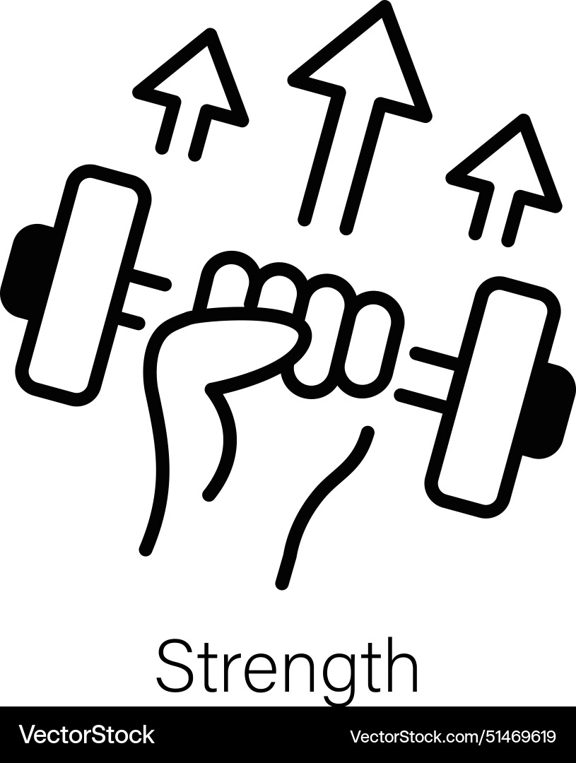Strength Royalty Free Vector Image - VectorStock