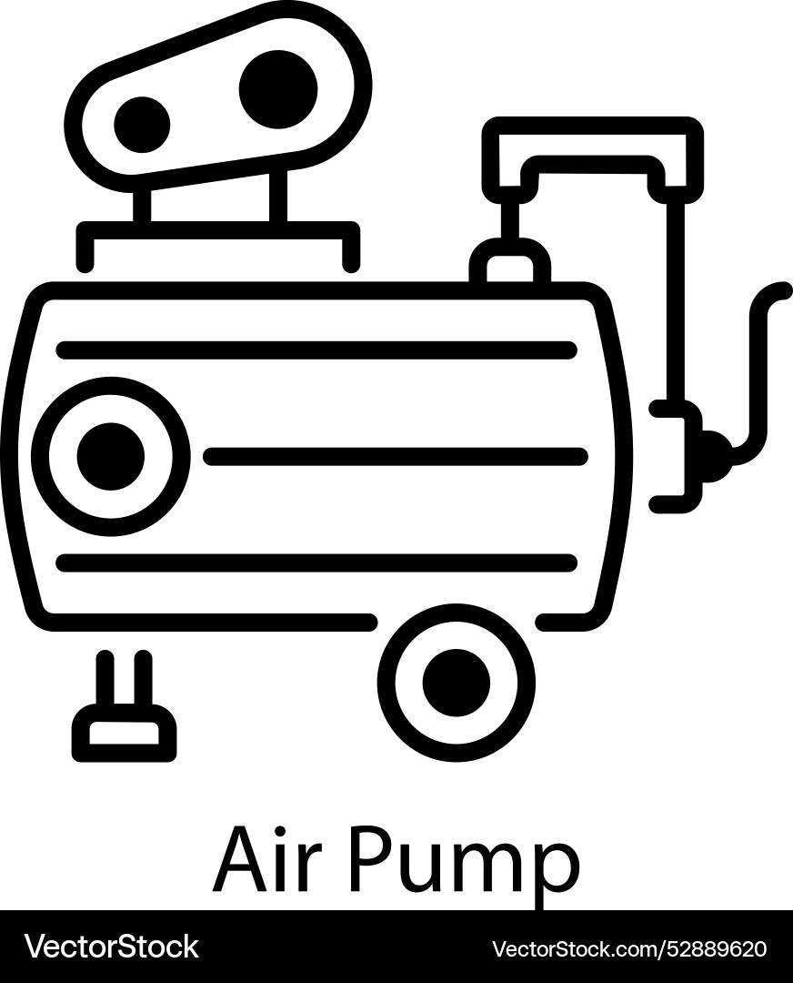 Air pump Royalty Free Vector Image - VectorStock