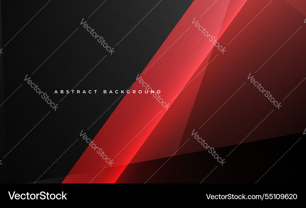 Black and red modern abstract background Vector Image
