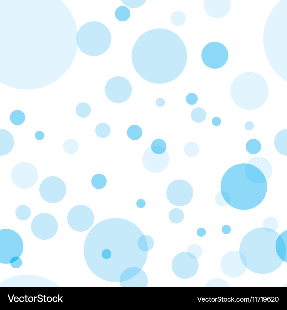 Blue Transparent Circles Pattern Royalty Free Vector Image