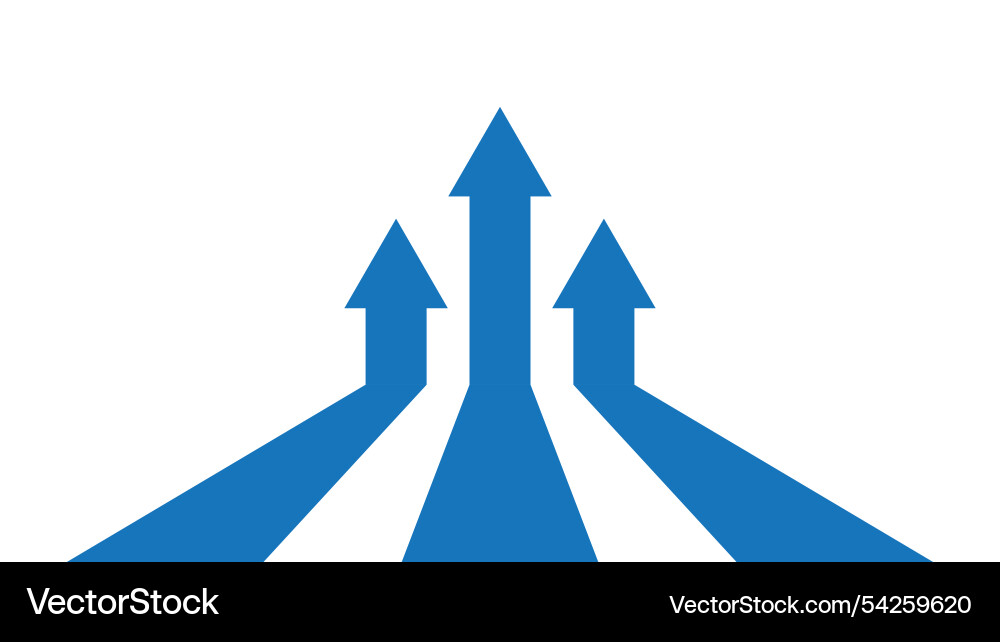 Business Growth Strategy Graph Royalty Free Vector Image