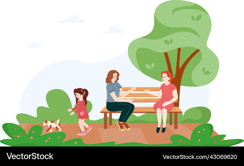 Children safety flat composition Royalty Free Vector Image