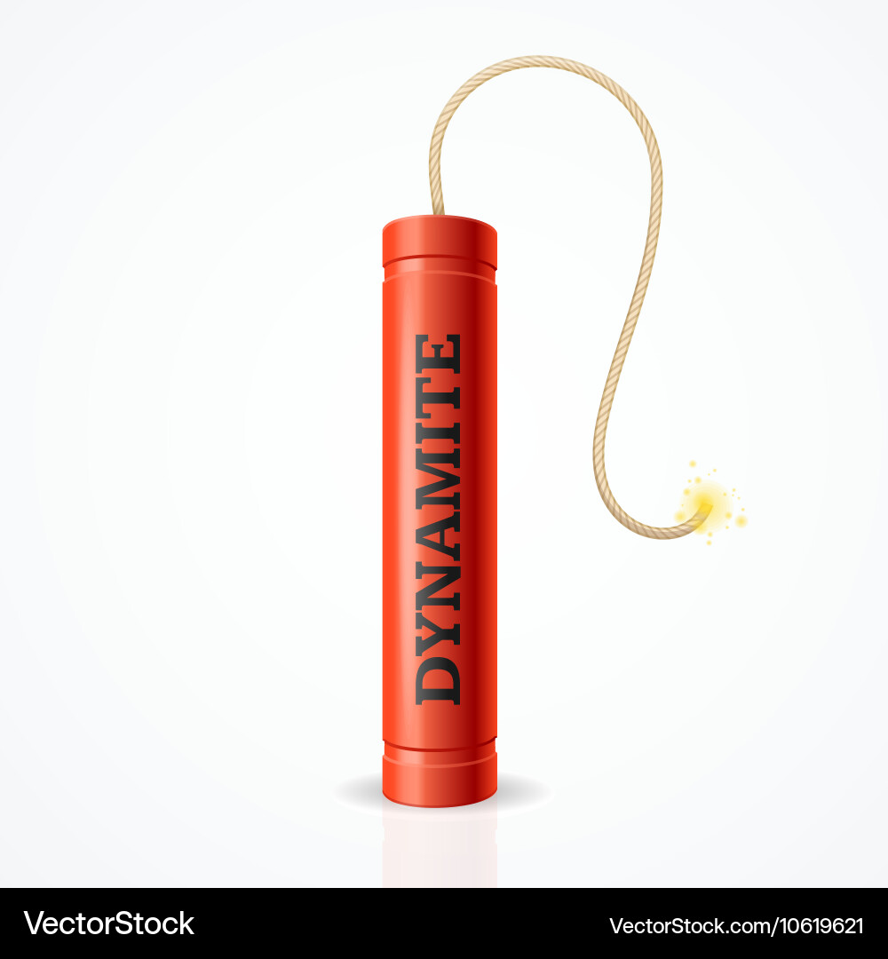 Dynamite Explosion Royalty Free Vector Image - VectorStock