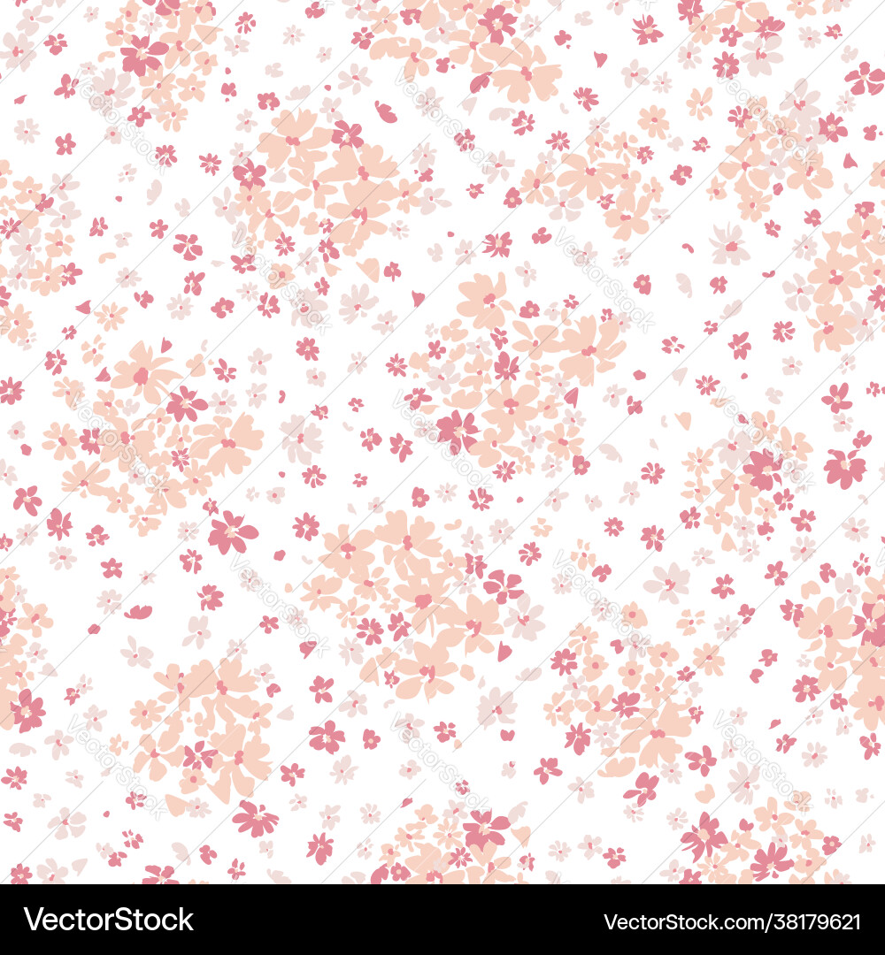 Floral seamless background for spring Royalty Free Vector