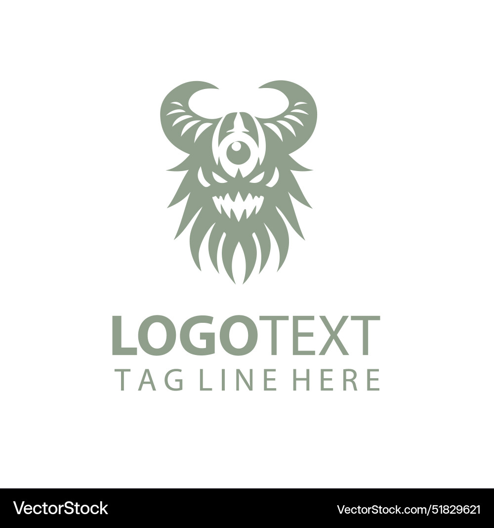 Monster logo Royalty Free Vector Image - VectorStock