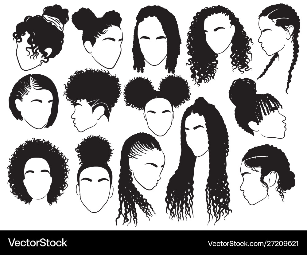 Black Woman Dreadlocks Vector Images (over 400)
