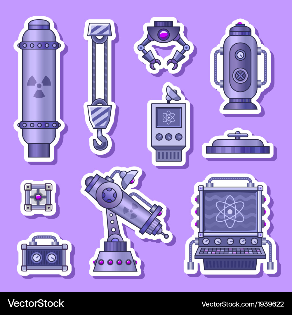 Lab stickers Royalty Free Vector Image - VectorStock
