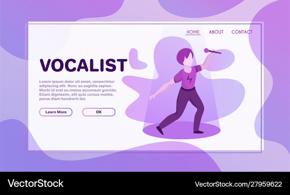 Rock band performance flat Royalty Free Vector Image