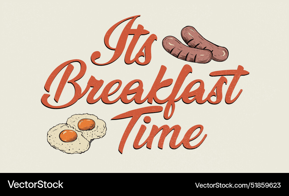 Breakfast time design Royalty Free Vector Image