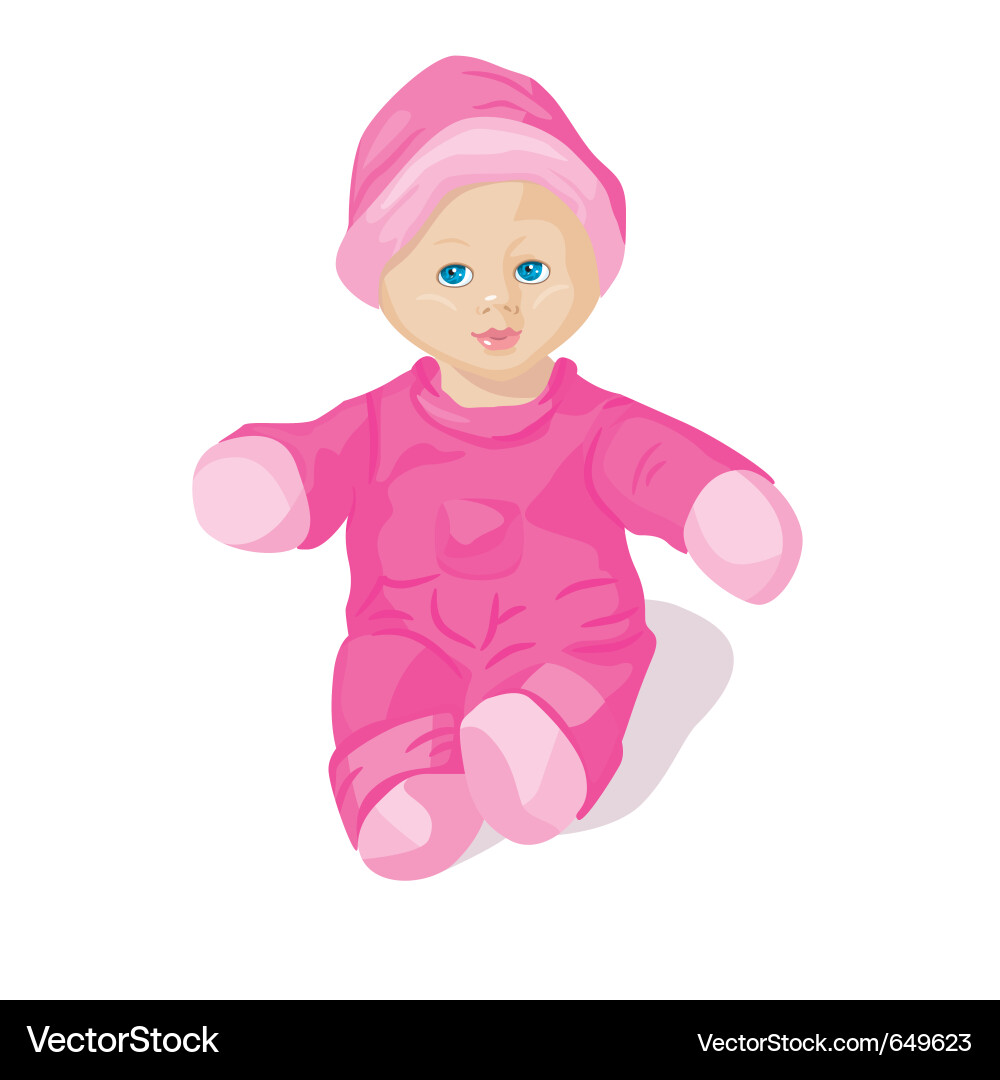 Doll Royalty Free Vector Image - VectorStock