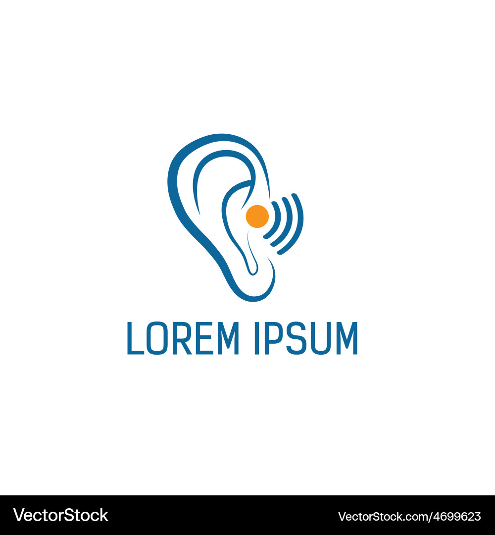 Ear hearing aid Royalty Free Vector Image - VectorStock