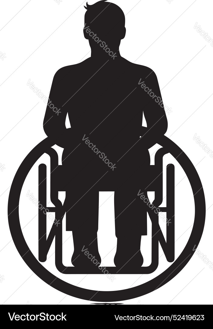 Empowerment journey disabled icon design Vector Image