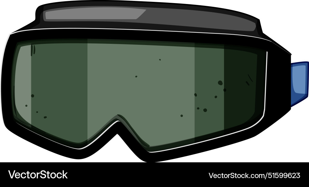 Glass goggles welding cartoon Royalty Free Vector Image